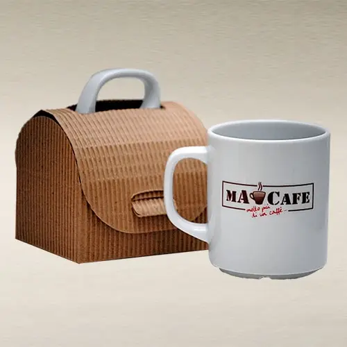 Custom Printed Packaging - Coffee Mug Gift Box with Window