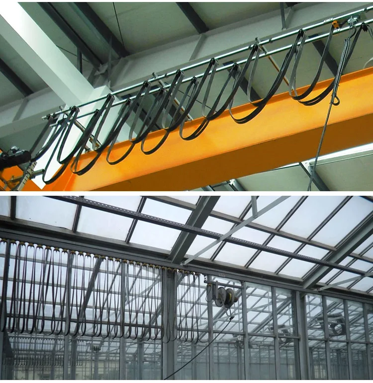 C Rail Festoon System Cable Trolley for Overhead Crane