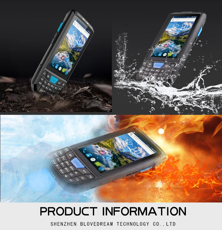 T80 PDA Handheld Terminal with 1D/2D Barcode Scanner, Rugged Mobile ...