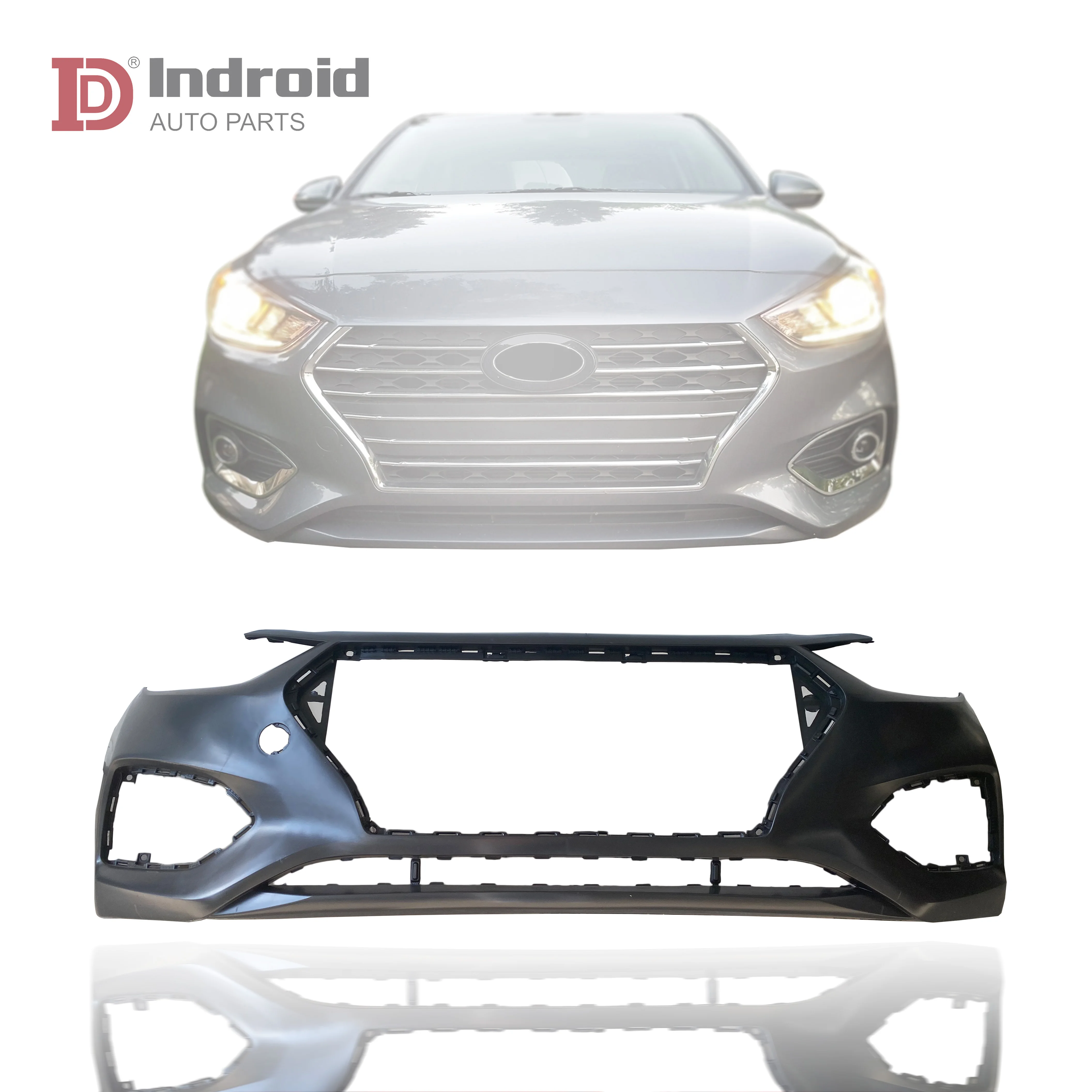 Car Body Kit Bumper For Hyundai Accent 2018 86511-h6000 Front Bumper ...