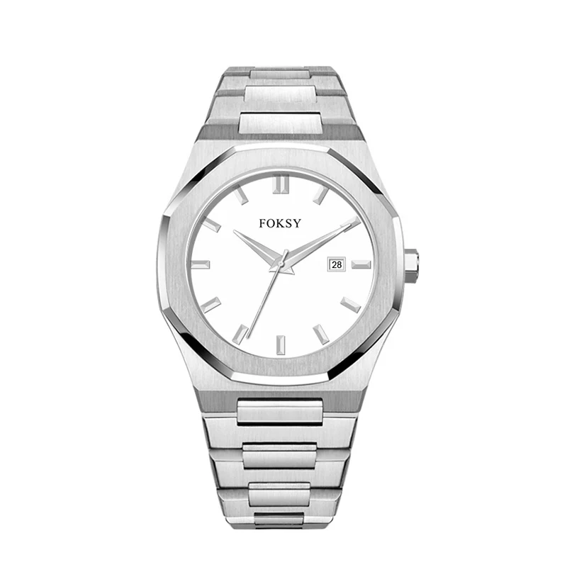 2020 Foksy Own Design Sunray Dial Quartz Custom Logo Movement ...