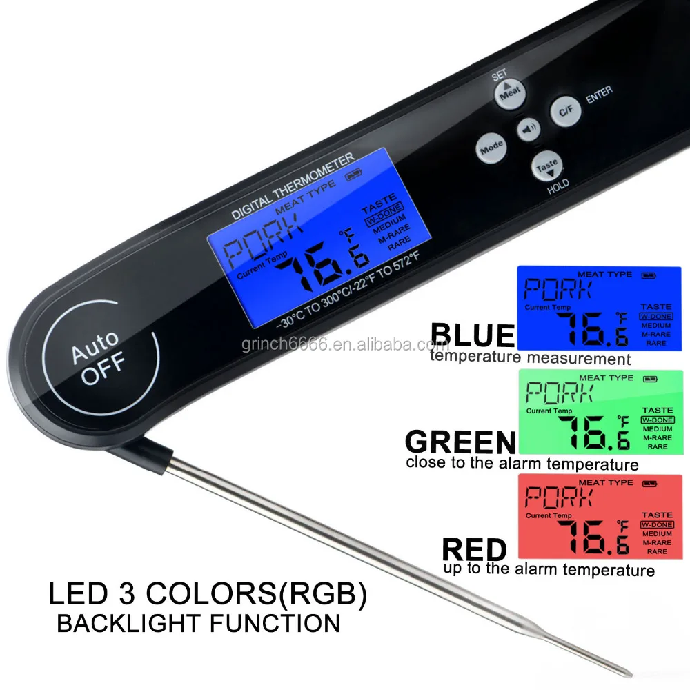 New Digital Food Cooking Thermocouple Thermometer Ultra Fast Instant ...