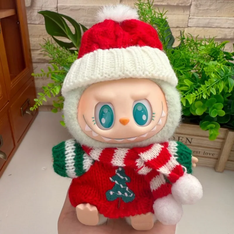 17cm Labubu Various Christmas Outfits Labubu Santa Claus Costume Sets ...