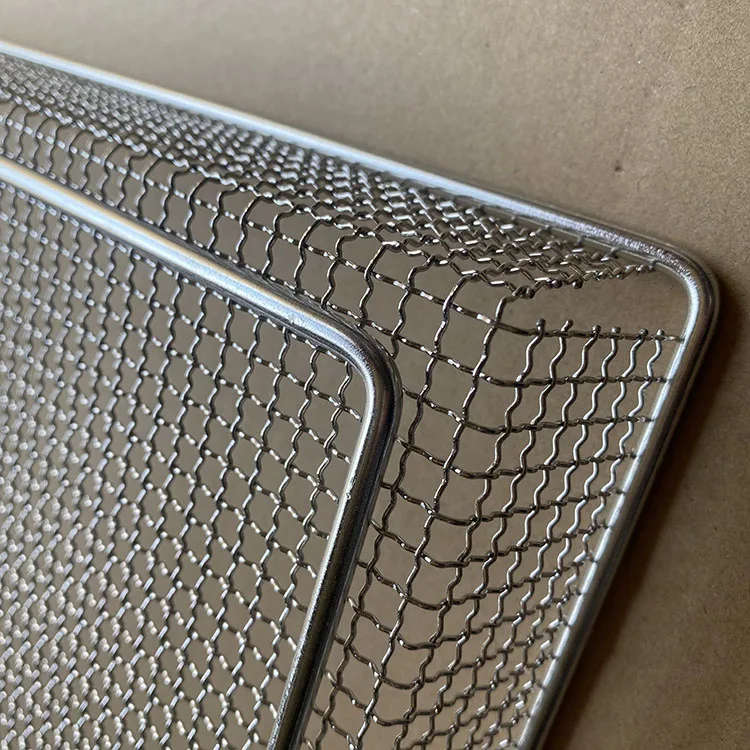 Stainless Steel 304 Woven Wire Mesh Baking Tray Drying Basket for ...