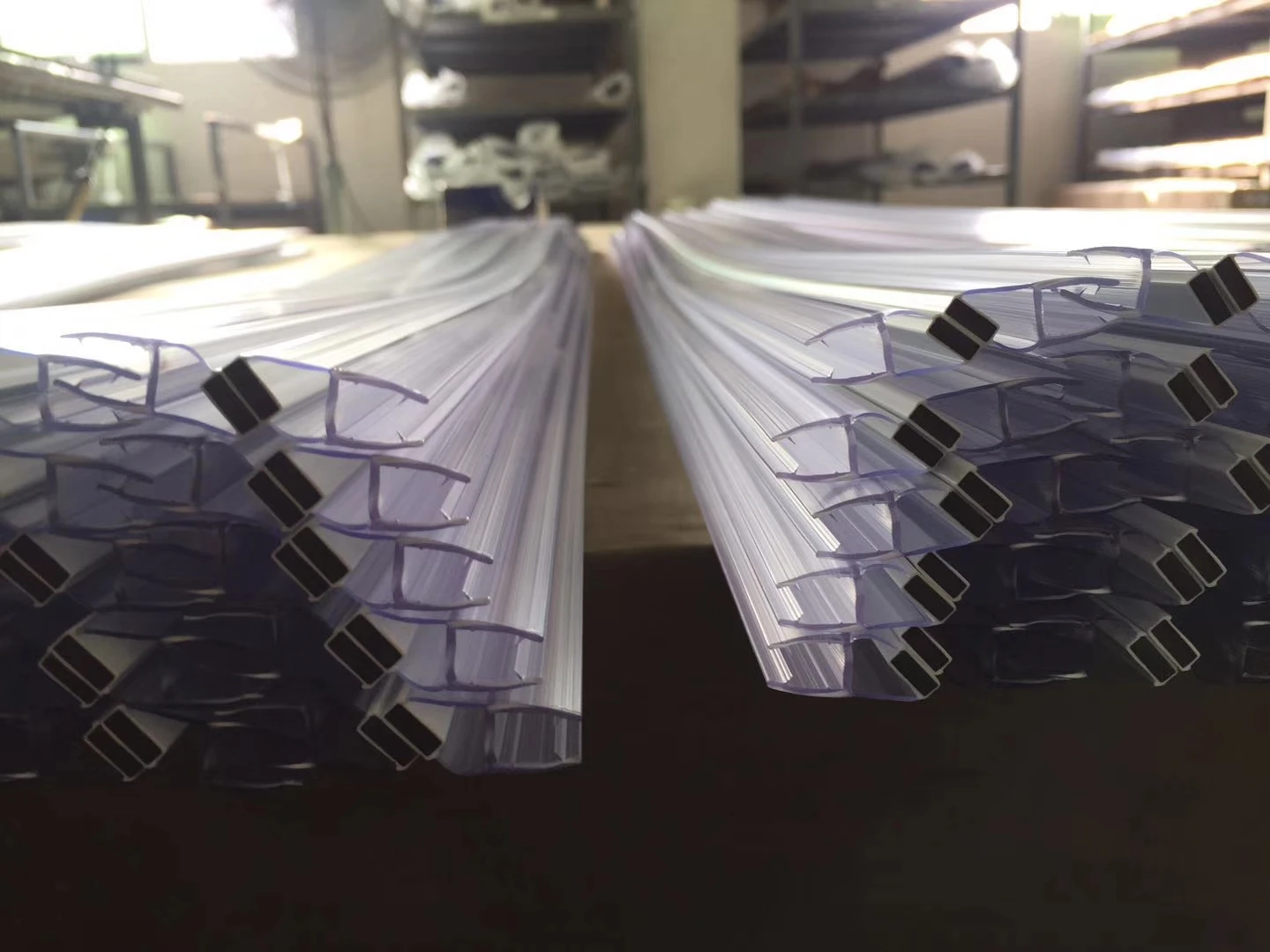 Shower Room Glass Door Edge Plastic Strip Shower Door Water Proof ...