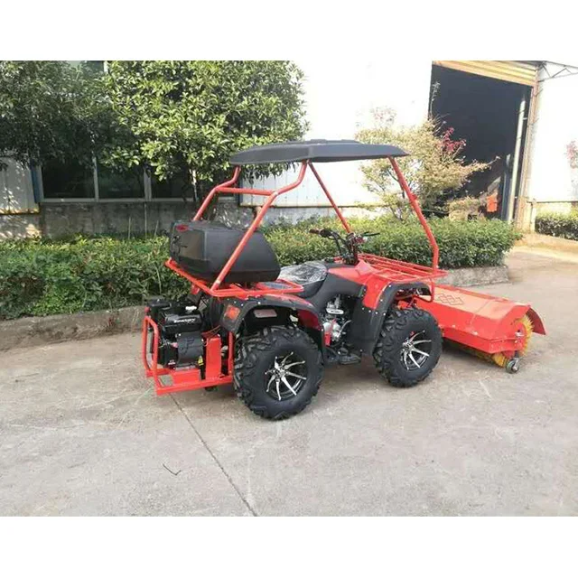 13HP 1500cc Gasoline Engine UTV Ceiling One Button Lifting Snow Brush ...