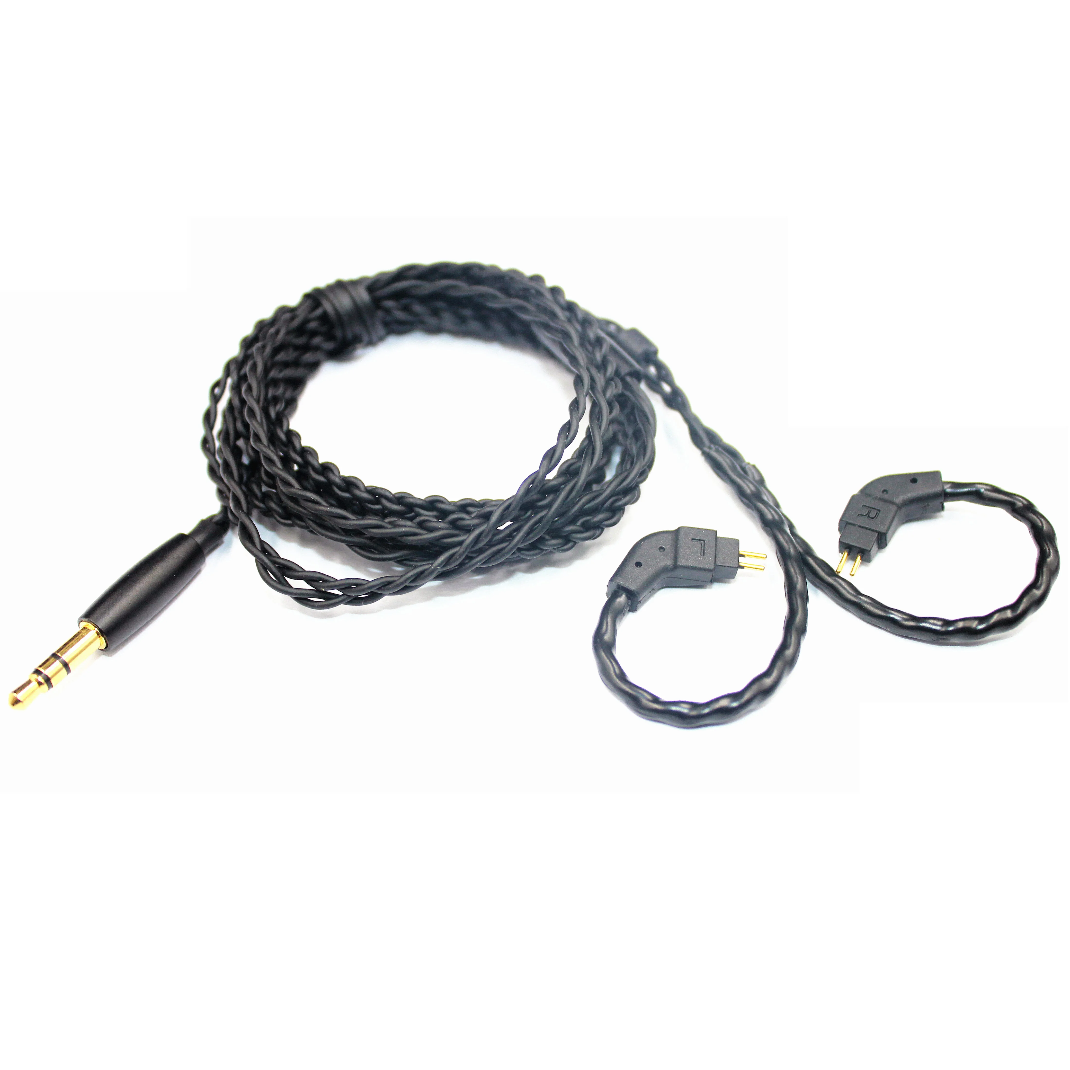 Replacement 3.5mm Stereo Twisted 0.78mm Double Pin Headphone Cable ...
