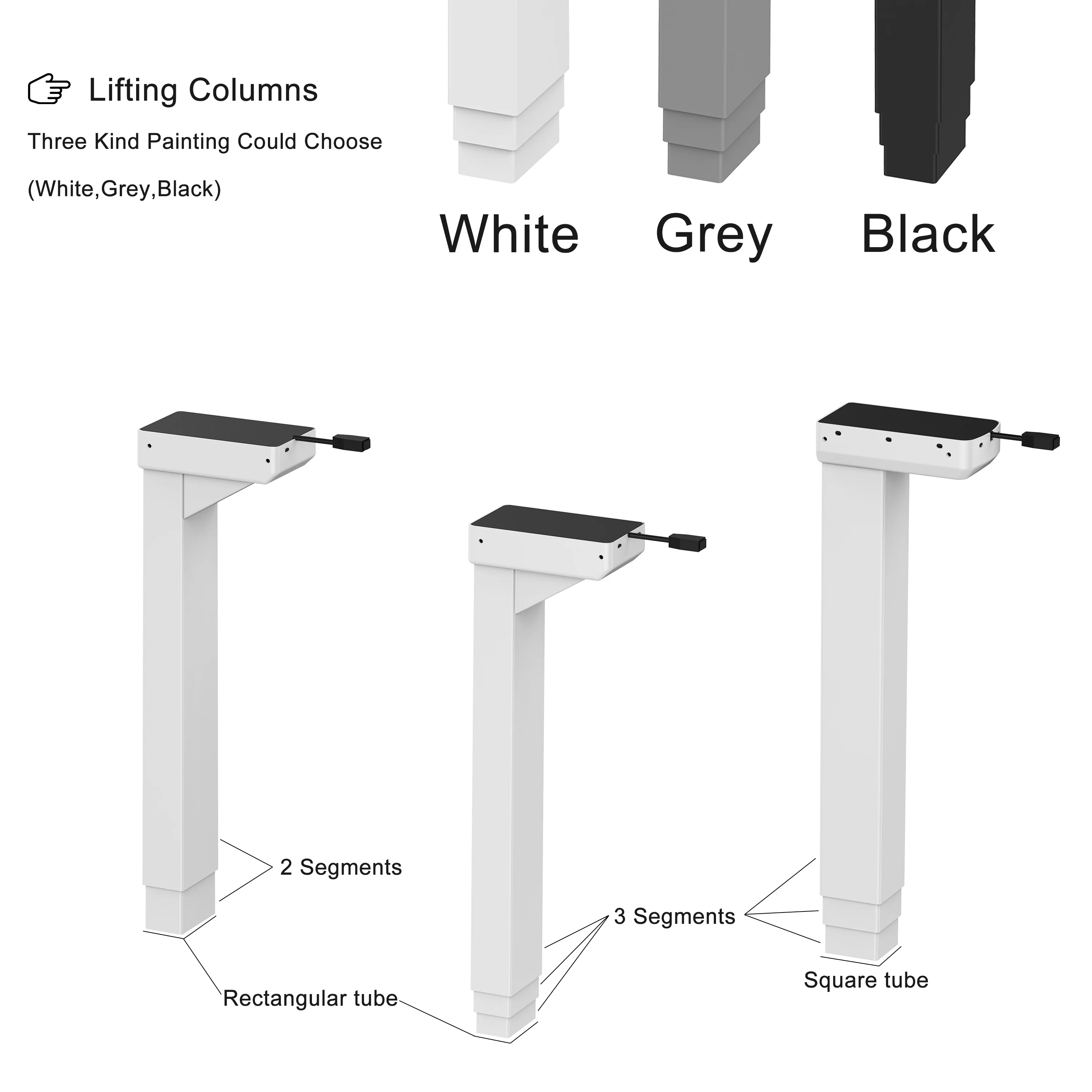 Adjustable Height Motorized 24 Electric Double Linear Actuator Lifting ...