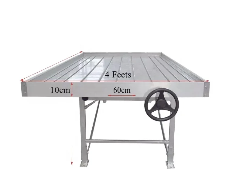 One- Layer Ebb And Flow Growing Table Systems Rolling Table Benches ...