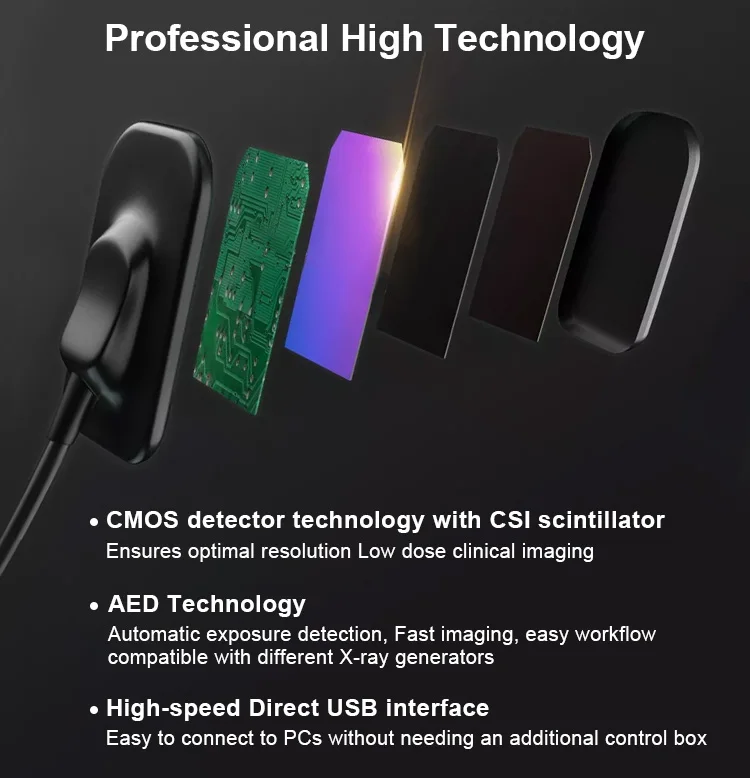 Dental Clinic Medical Equipment Intraoral Sensor Digital Rvg Dental X ...