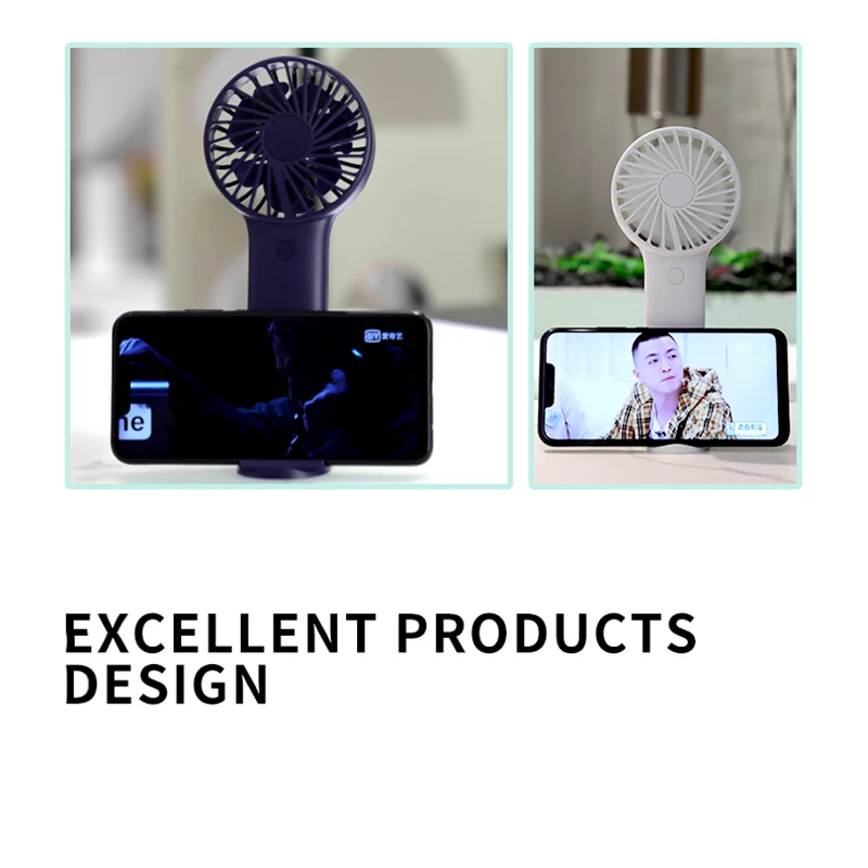 Mini Fan Power Bank Light Hand Free Large Battery Mini Fans - Buy ...