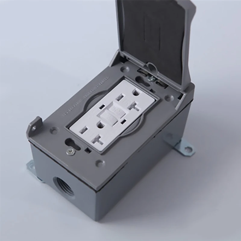 Ul 1 Gang Waterproof Junction Boxes With 3 Outlet Holes 1/2" Holes 2 ...