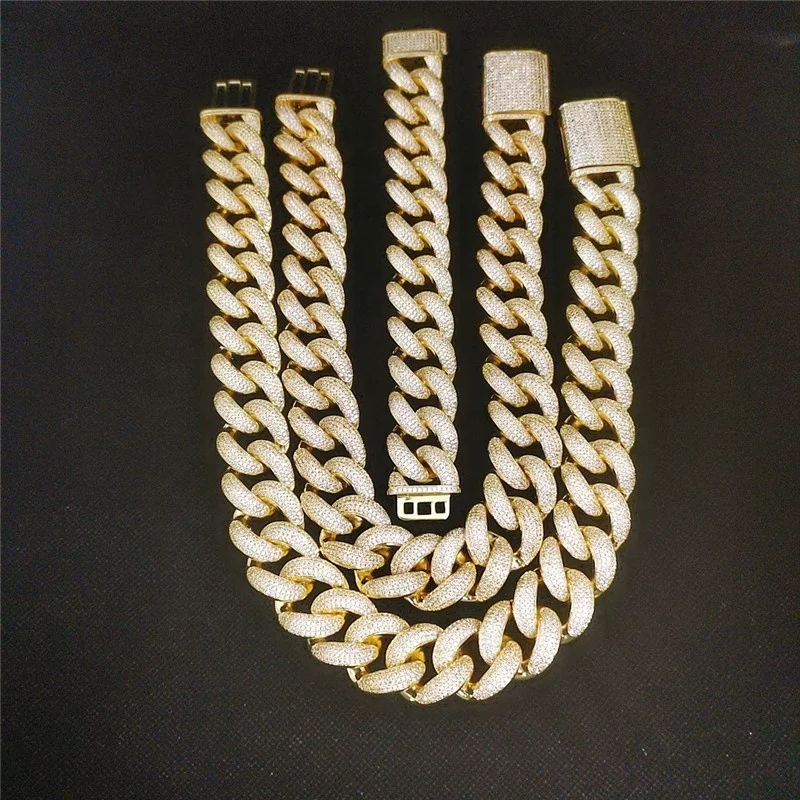 Rapper Gioielli Pesante Miami Cuban Catene Della Collana Per Gli Uomini ...