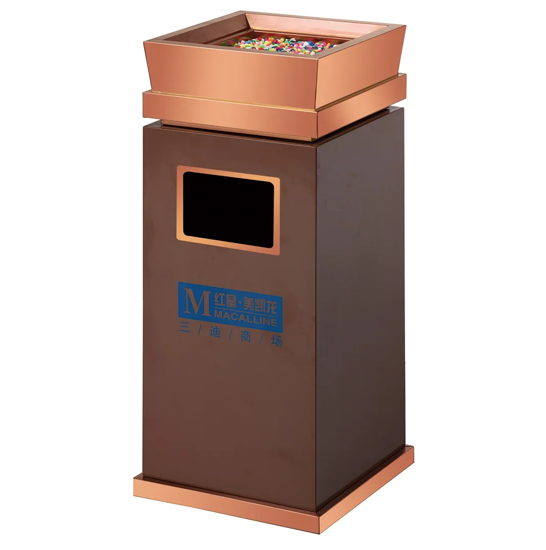 Hotel Room Innovative Waste Bin with Ashtray & Bulk Trash Cans