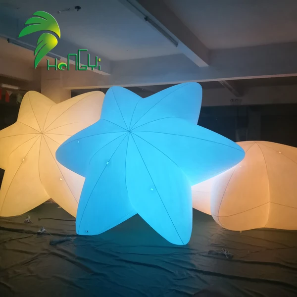 Hongyi Inflatables Custom Inflatable Star Shape Inflatable Led Balloon ...