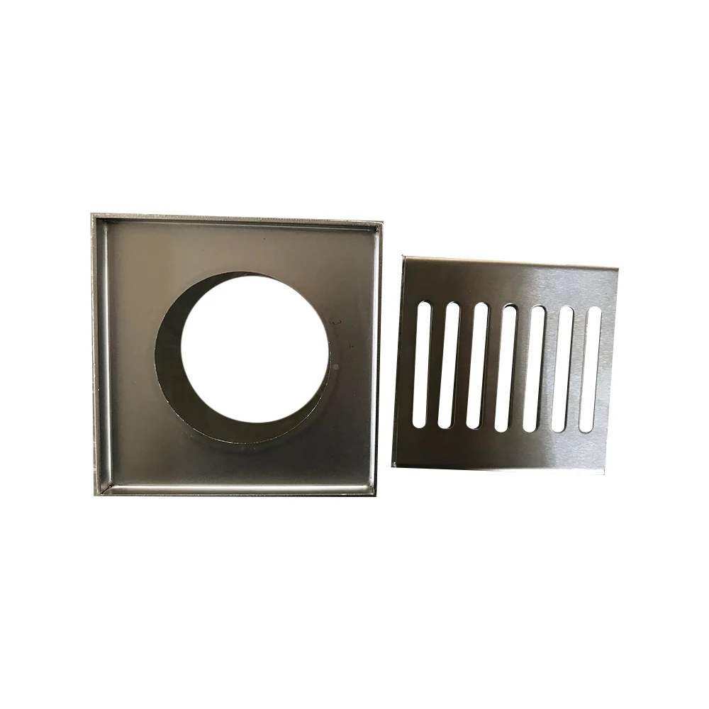 Stainless Steel Square Cover Shape Kitchen Concealed Floor Drain By ...