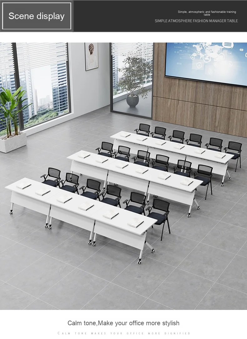 Contemporary Folding Office Desk with Flip-Over Feature Mobile Splicing ...
