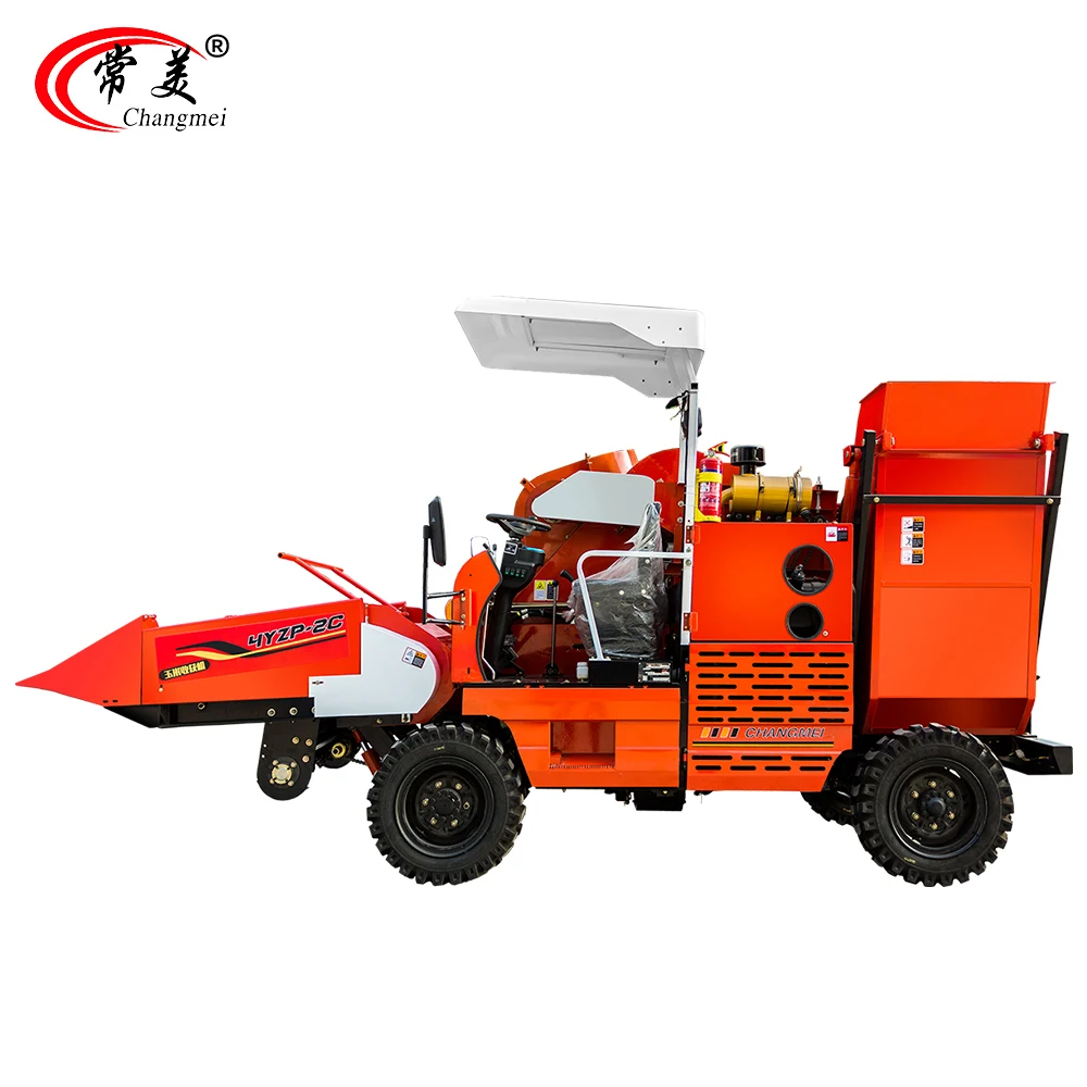 2 Rows Corn Harvester Machine - Self-Propelled Maize Harvester for ...