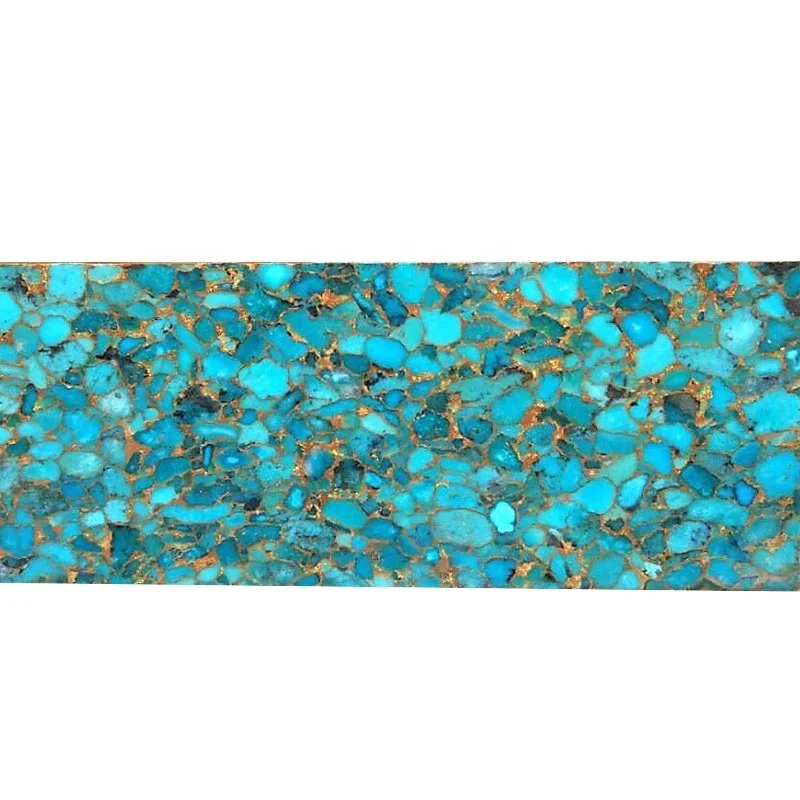 Naturally Smaller Pieces Compressed Turquoise Rough Blocks