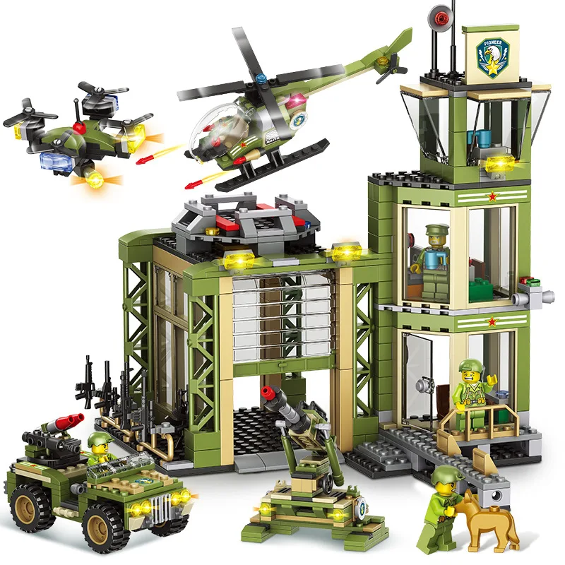 Plastic Building Blocks Toys World War Ii Assembled Toy Model Military ...