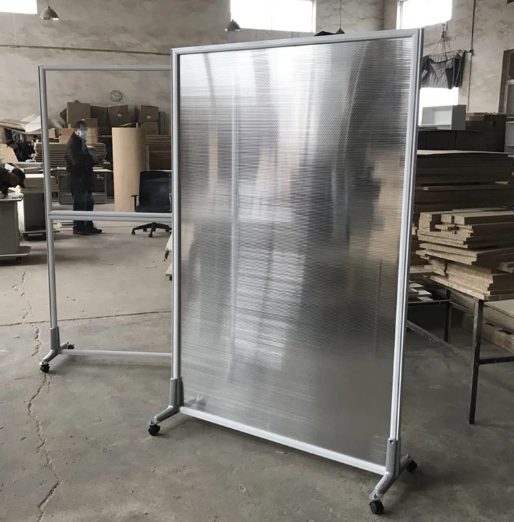 Clear Movable Office Room Partitions - Free Standing Walls