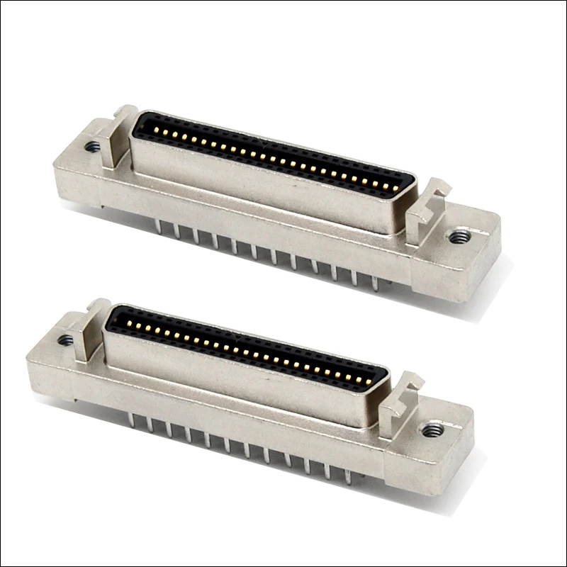 SCSI 50 Pin Female Connector - Reliable DIP Type Socket