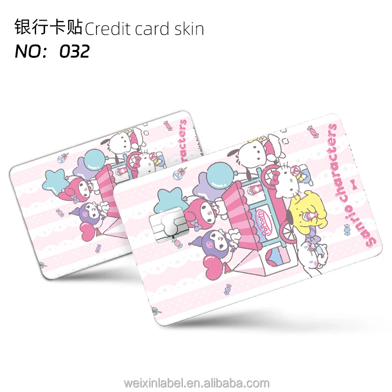 Waterproof Pvc Credit Card Vinyl Stickers With Trippy Design For ...