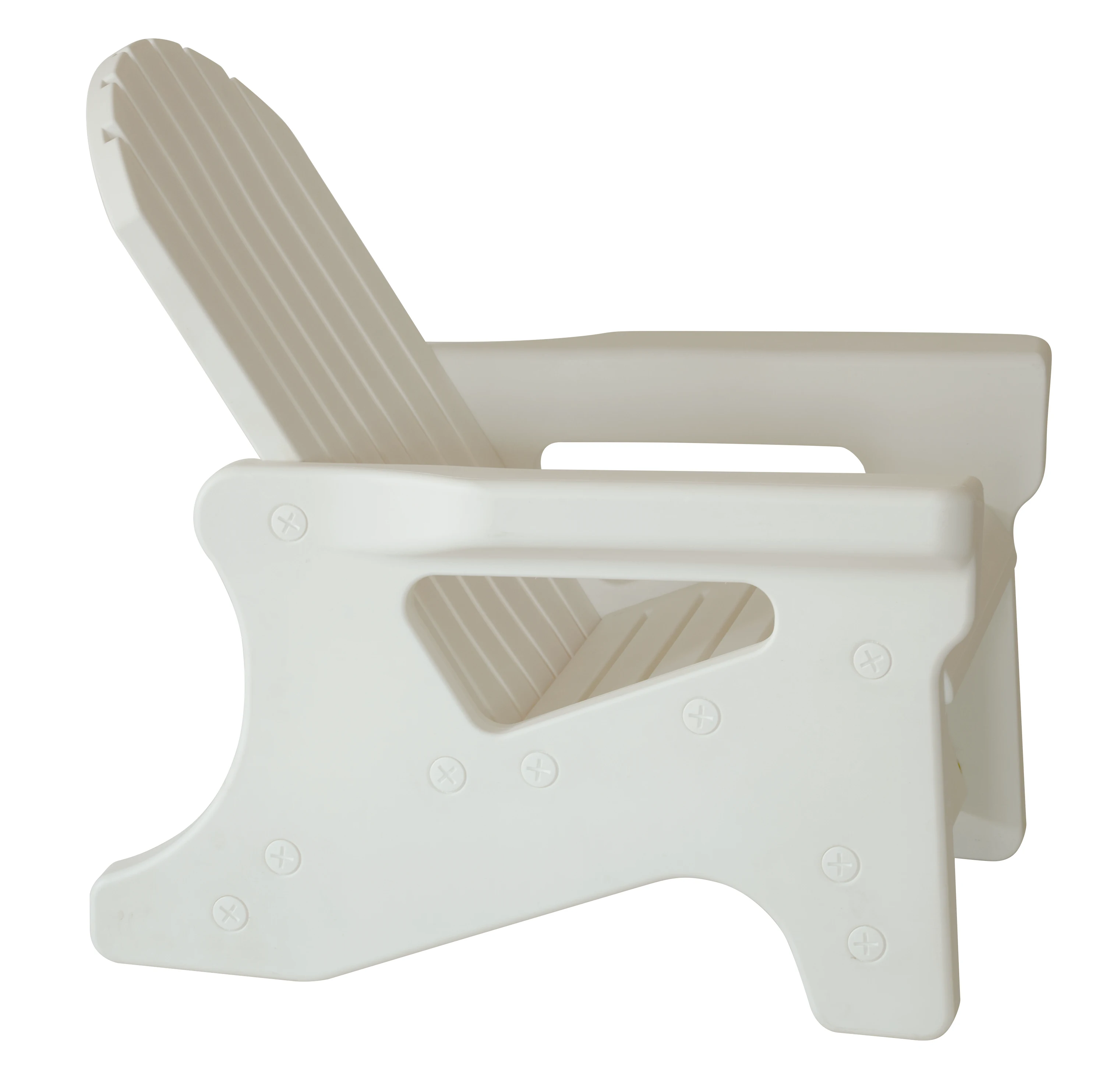 All Weather Resistant HDPE Plastic Adirondack Chair, Lounge Chair ...