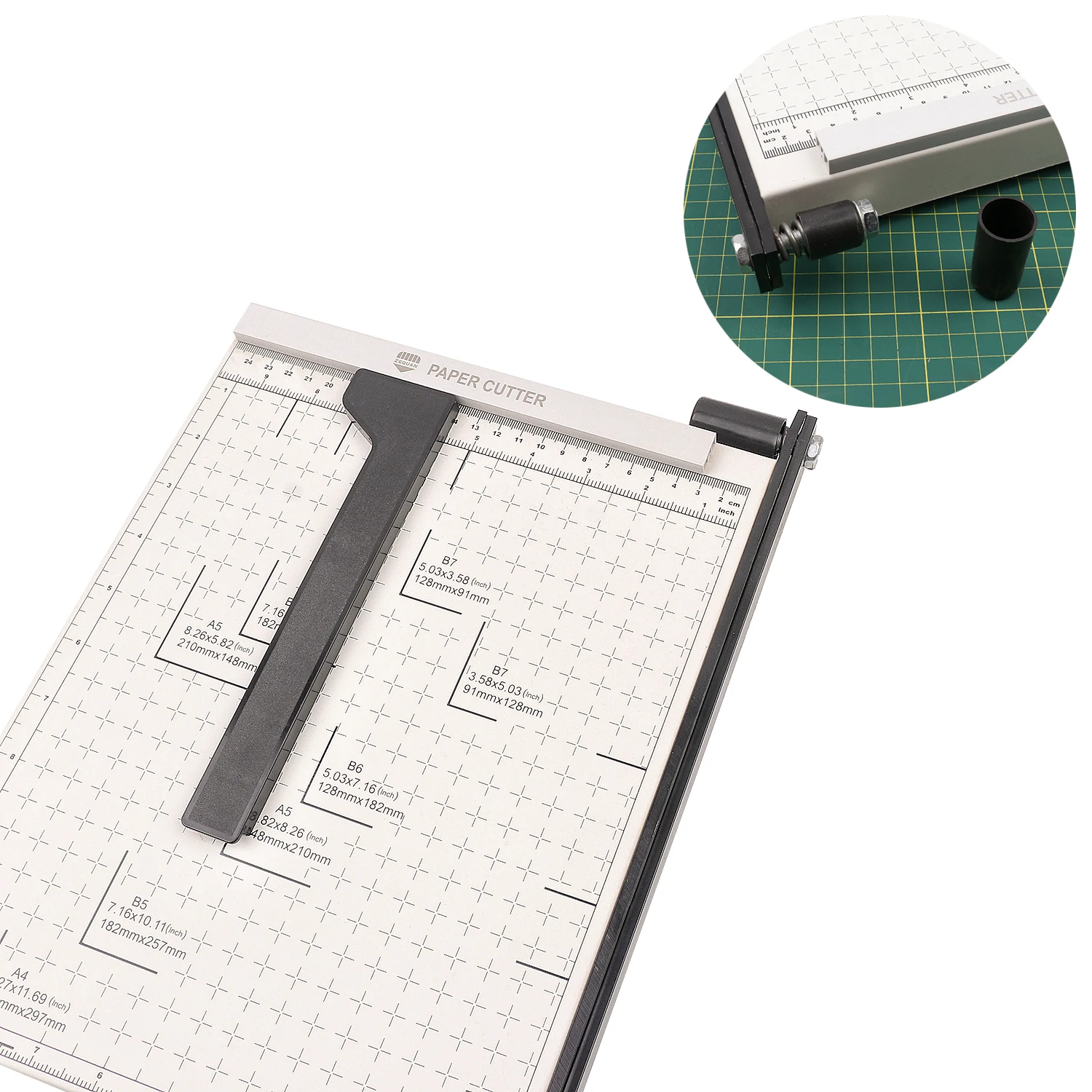 ZEQUAN Manual A4 Paper Cutter - Precision Steel Trimmer