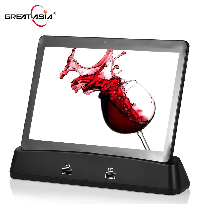 10 Inch Digital Signage Screen Android Quad Core Tablets With Magnetic ...