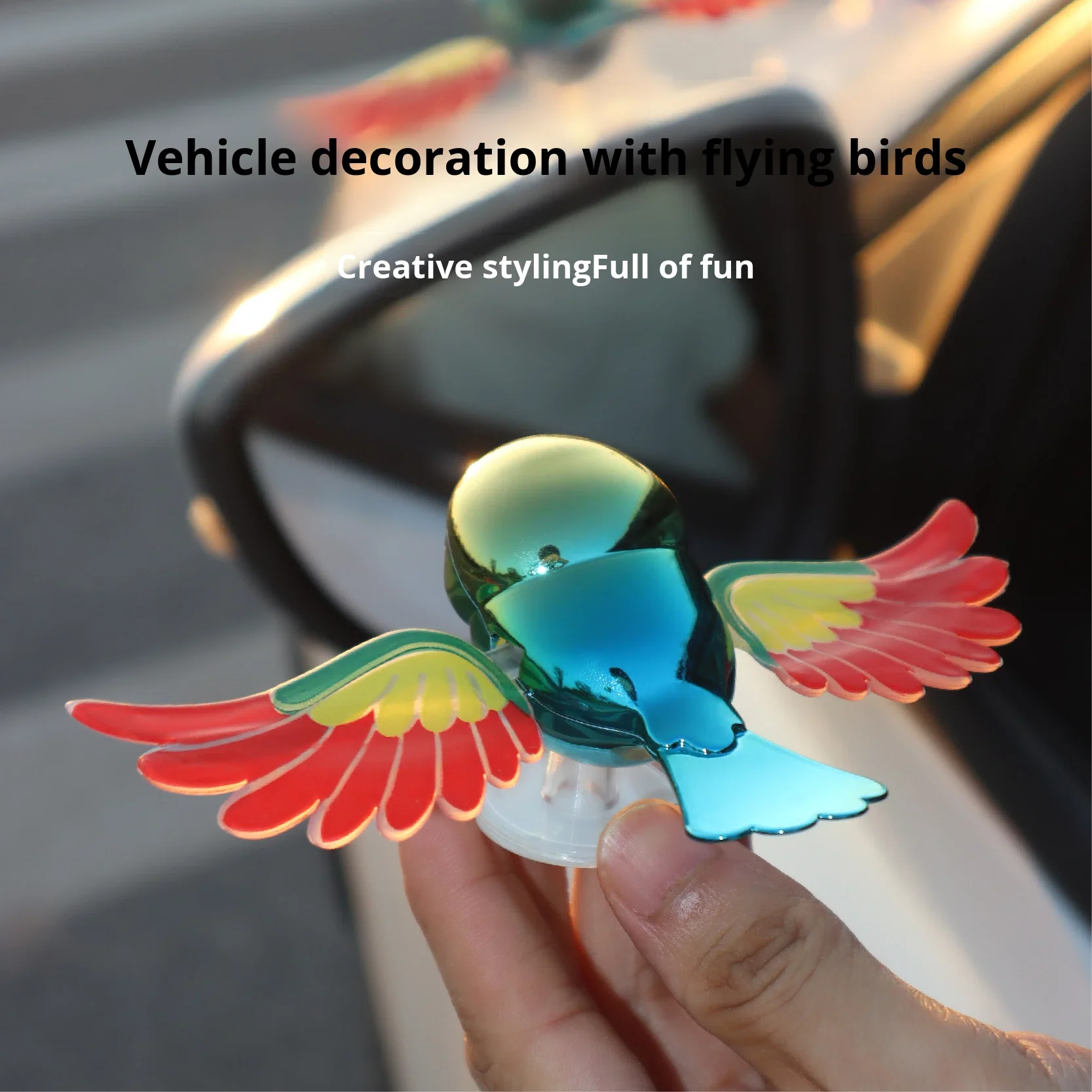 Frozen Car Mounted Flying Bird Ornament Electric Car Exterior ...