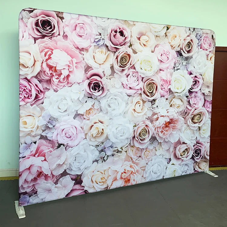 10 Feet Retail Tension Fabric Trade Show Wedding Stage Backdrop Stand ...