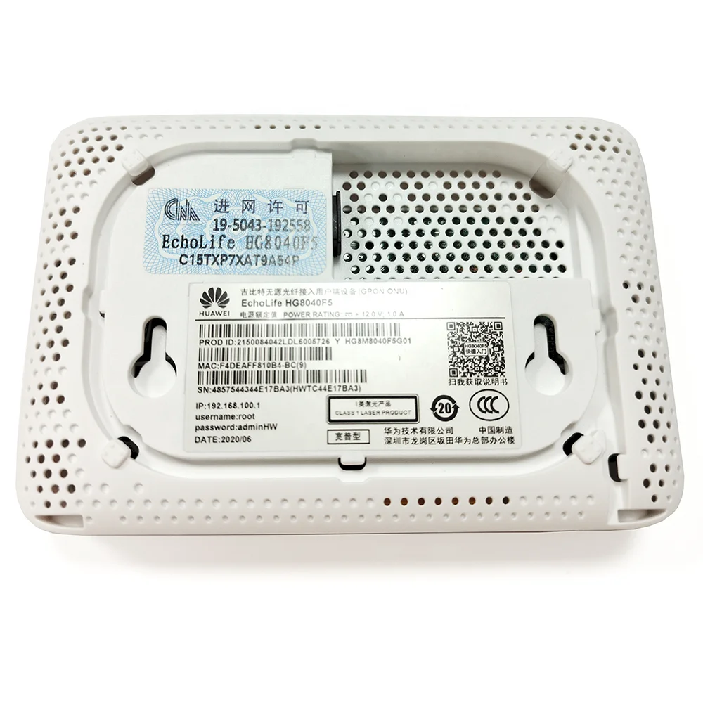 EchoLife HG8040 GPON EPON ONT FTTH HG8040F HG8040F5 HG8042 EG8040F ...