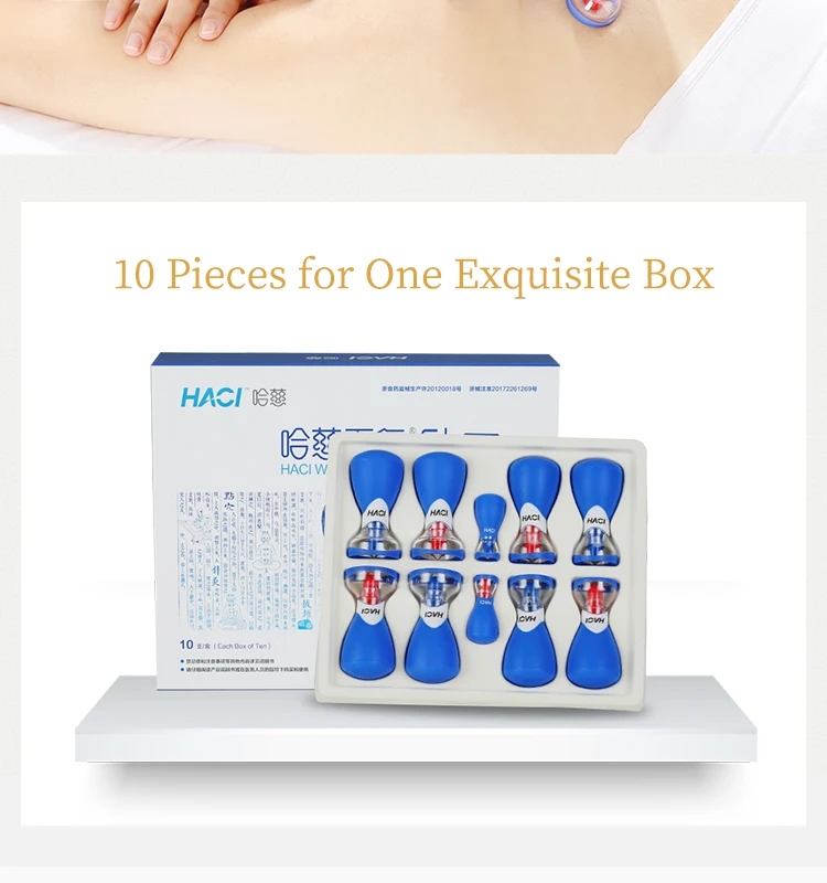 Haci 10 Cups Chinese Cupping Therapy Upgrade Magnetic Acupressure ...