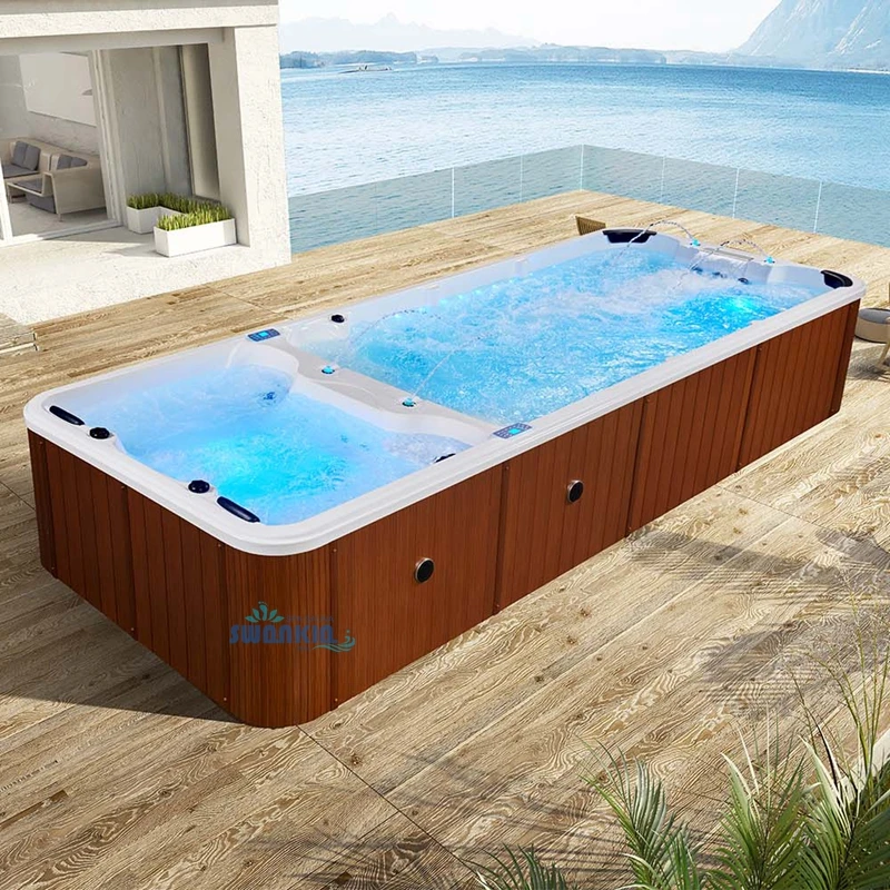 Modern Outdoor Swimming Spa - Endless Jaccuzi Hot Tub
