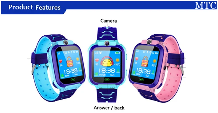 Student SmartWatch Kid Antil-lost Children Clock Q19 Sim Card Call Baby ...