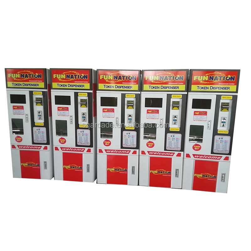 Foreign Paper Cash Change Exchanger Counter Machine Bill to Coin and ...