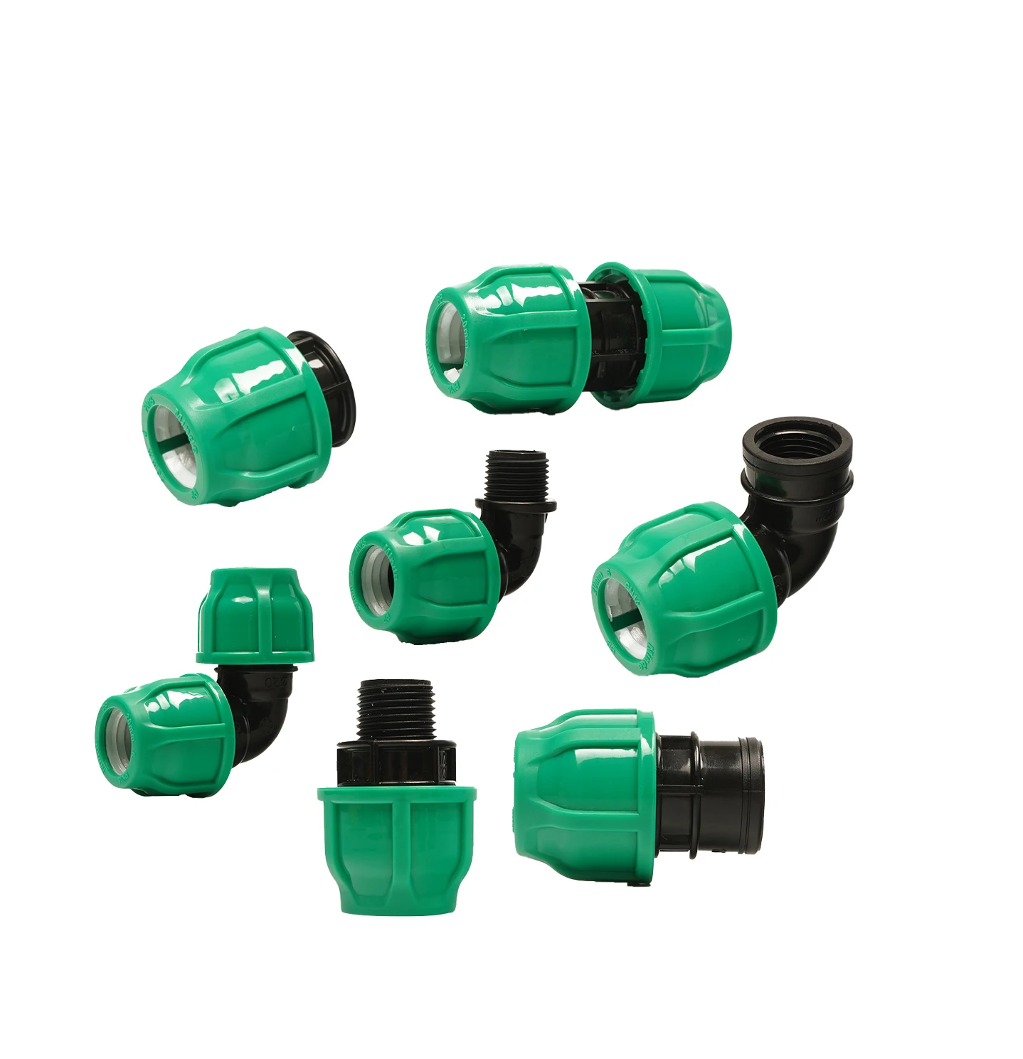Polyethylene Pipe Fittings Pp Equal Reducer Male Female Coupling Socket Adaptor Elbow Tee ...