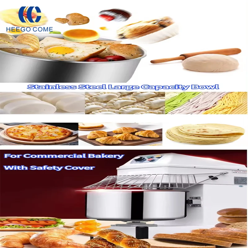 25kg 50kg 100kg 80l Flour Petrin Amasadora De Pan Industrial Spiral Bread Dough Mixer Bakery ...