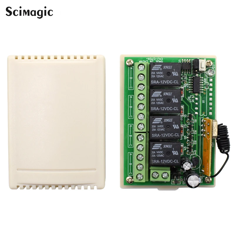 433mhz Rf Remote Control Circuit Universal Wireless Switch Dc 12v 24v ...