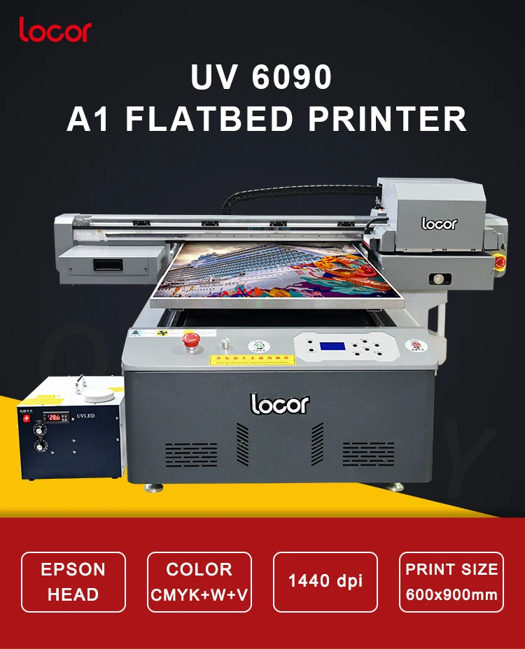 Locor UV 6090 A1 Led Flatbed Printer - Versatile & Durable