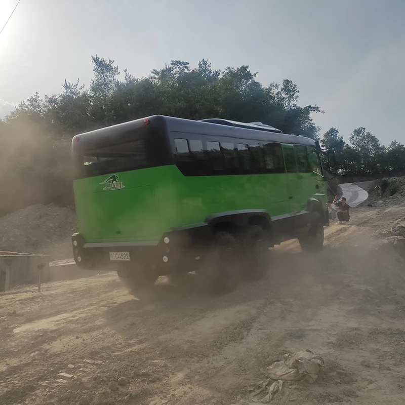 6WD off Road Bus - 19 Passenger Cummins Engine Tour Coach