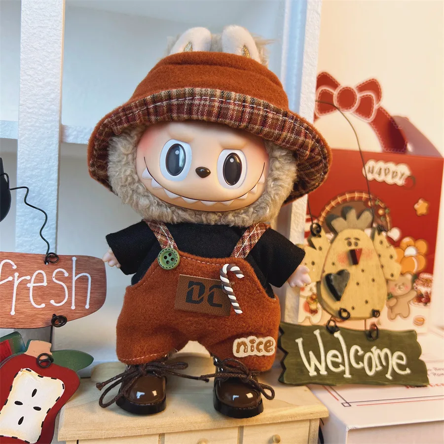 Labubu 17CM Plush Doll with Stress Relief ACG Name Demon Slayer