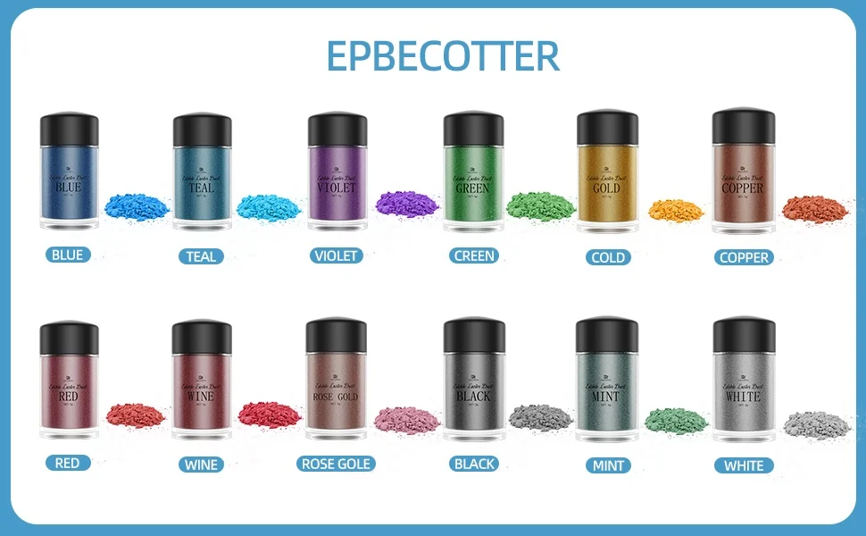 Edible White Glitter 10g Food Grade Titanium Coloring Dusting Powder ...