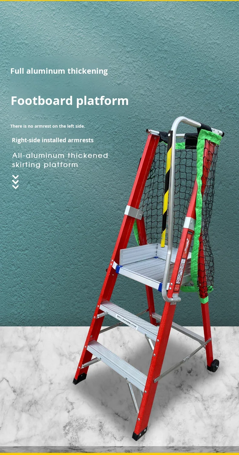 Modern Fiberglass Insulated Platform Ladder - Safe & Durable