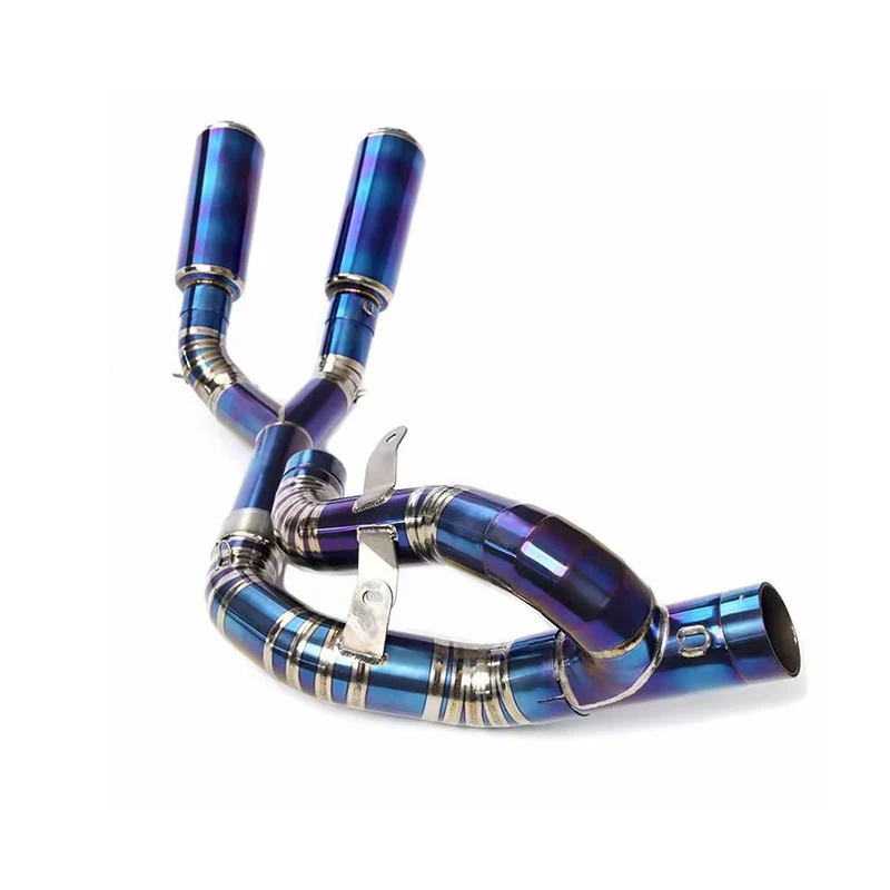 Racing Motorcycle Exhaust System Titanium Material Supports ...