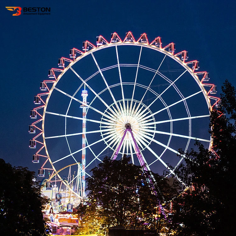 Amusement Park Customized Theme Romantic 42m Ferris Wheels For Sale ...
