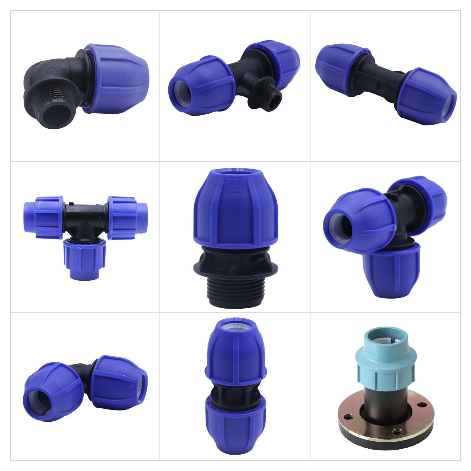 Din8063 Standard Pvc/upvc Pressure Pipe And Fittings Pn16 Pipe Fittings ...