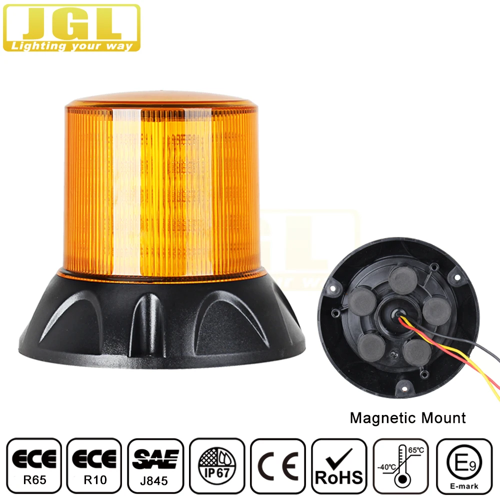 Magnetic Emergency Warning Hazard Flash Amber Led Rooftop Strobe Beacon ...