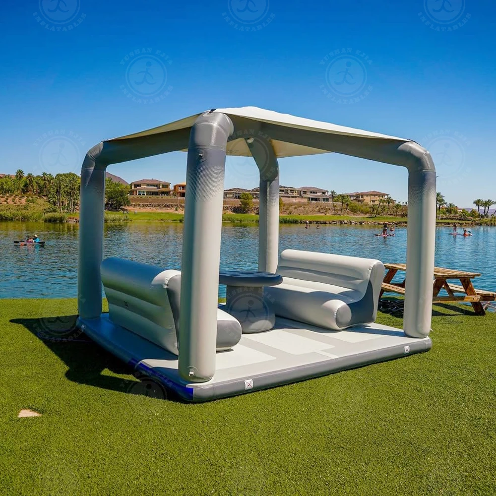 Hot Sale Outdoor 5-10 Person Inflatable Floating Platform With Tent ...
